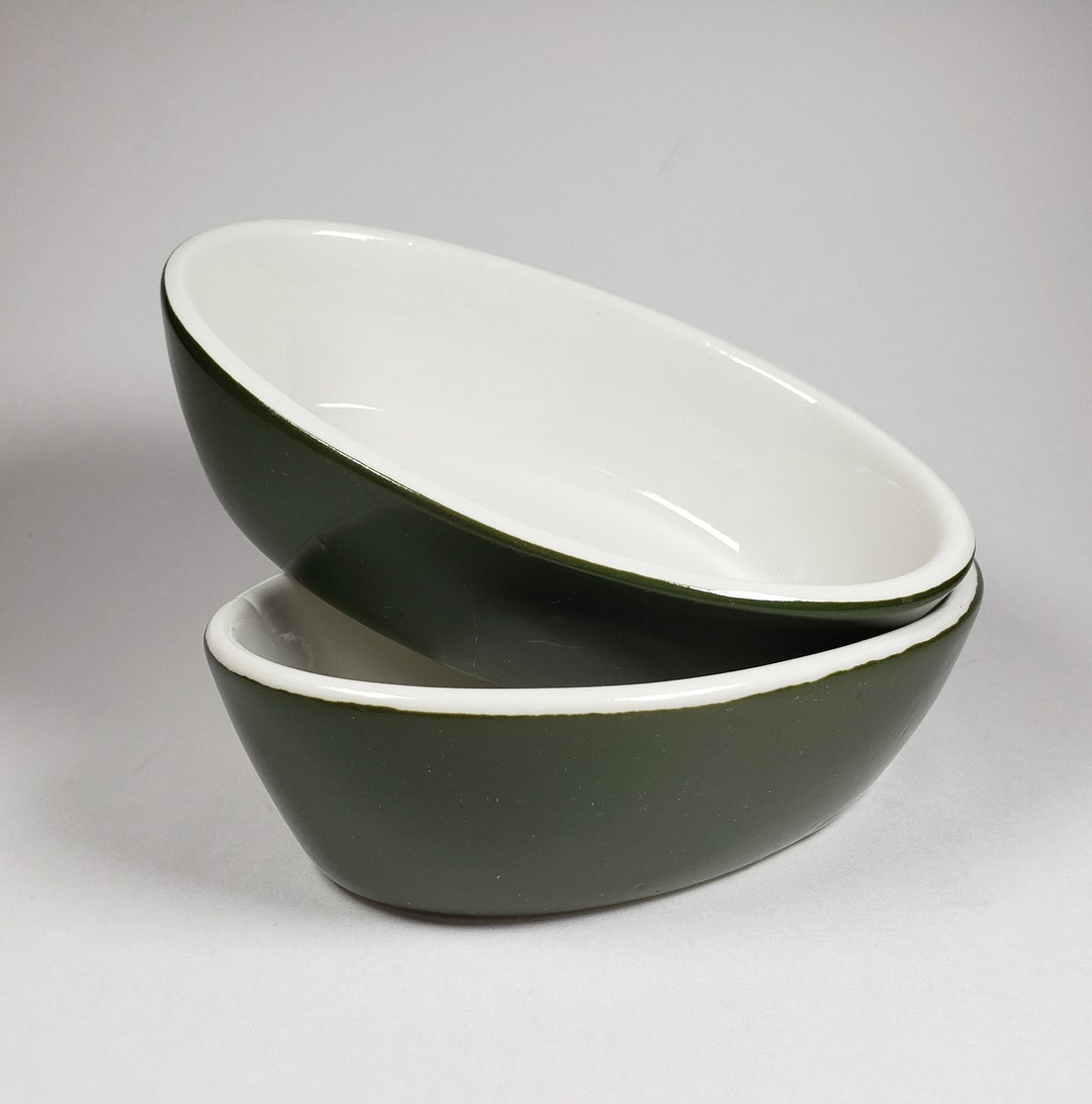 Hall 2081 Forest Green Boston Baker Set of 2 Oval Individual Serving ...