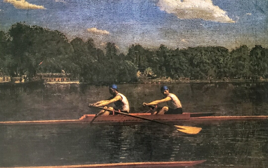 The Biglin Brothers Racing by Thomas Eakins Book Plate 19th Century 9.5 ...