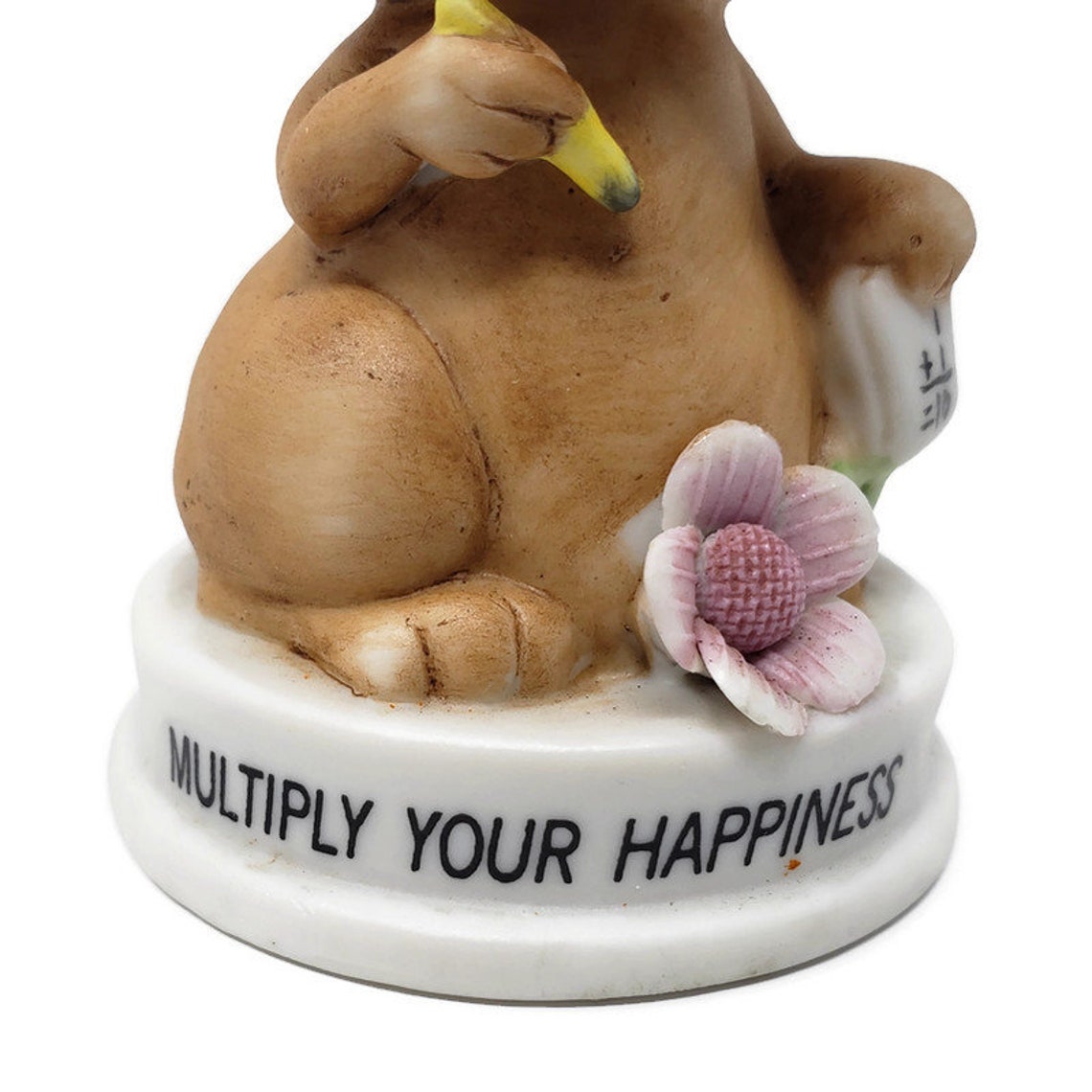 Multiply Your Happiness Math Rabbit Vintage Hand-painted - Etsy