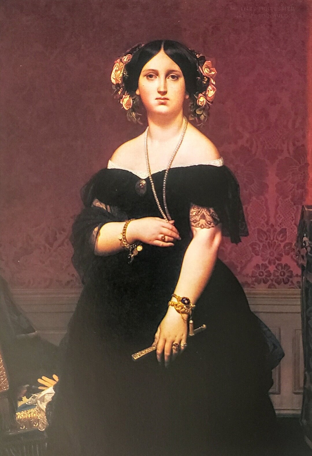 Portrait of Madame Moitessier by Jean-auguste-dominique Ingres Book ...