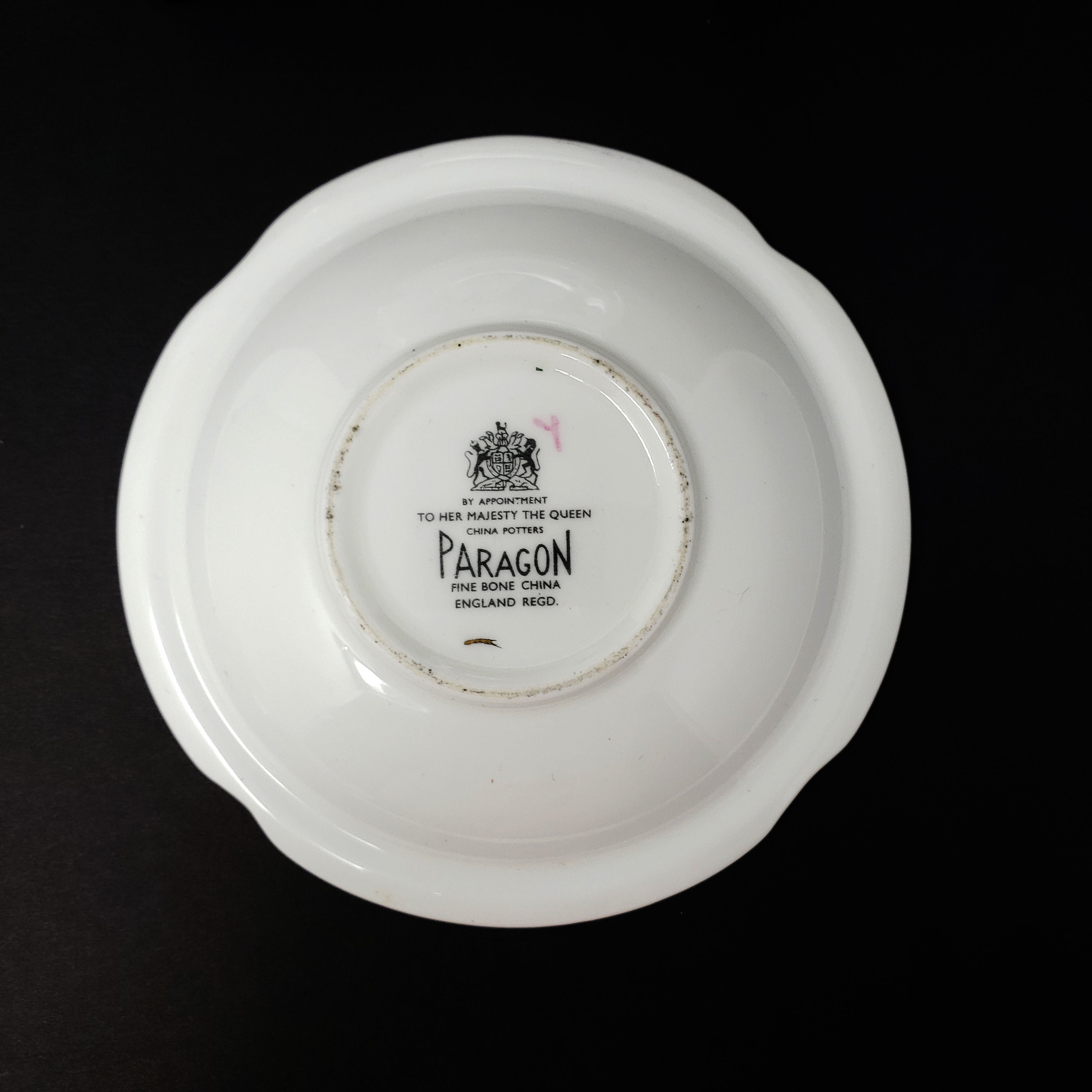 2 Paragon Fine Bone China Pin Dishes With Summer Flower Bouquet and ...