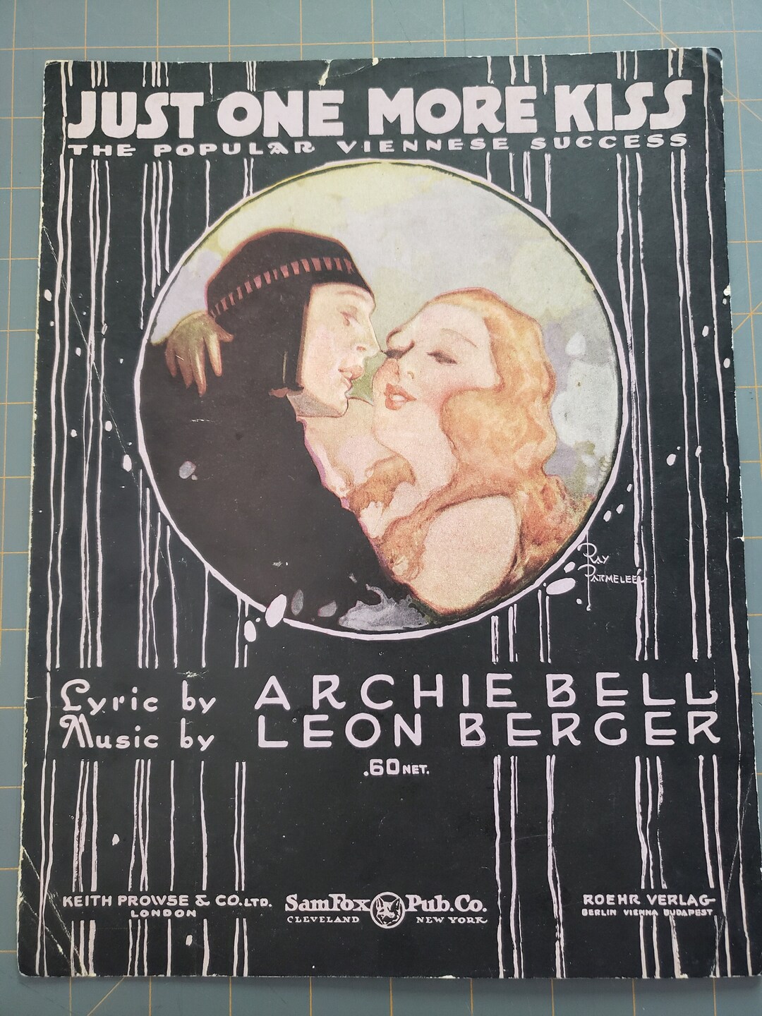 Just One More Kiss 1923 Antique Sheet Music Popular Viennese Success by ...