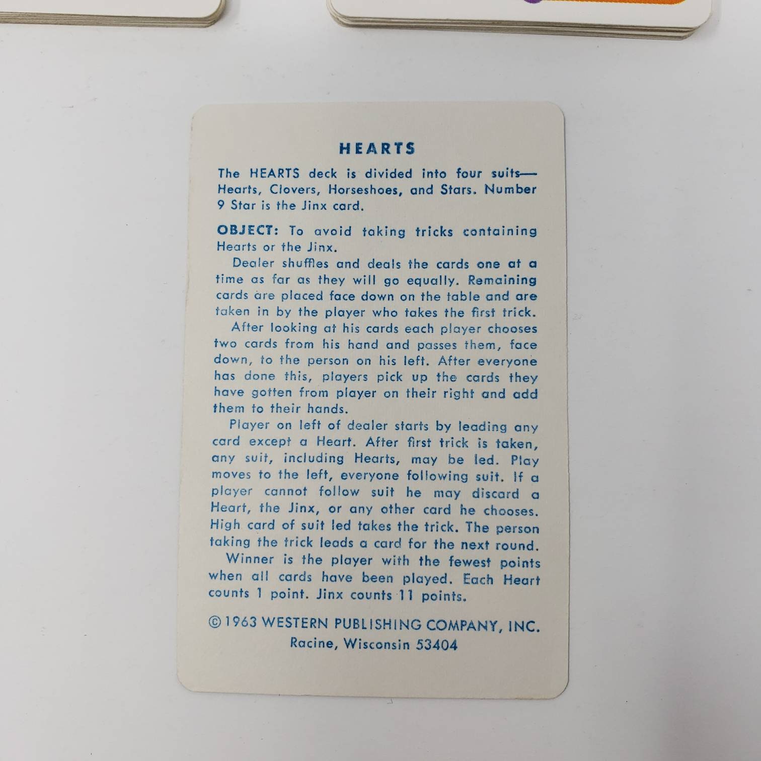 Whitman Hearts Card Game Vintage Toys & Games 1963 Whitman - Etsy