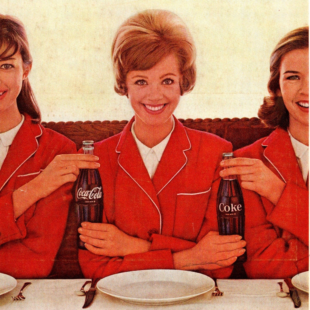 1963 Coke VINTAGE PRINT AD Refreshing New Feeling Coca Cola ...