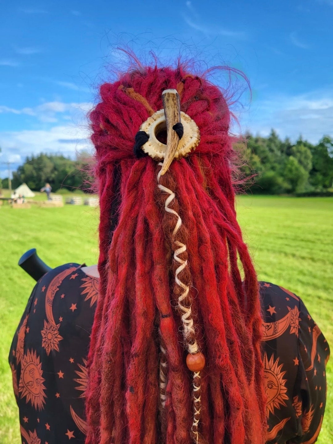 Medium Antler Burr Toggle Tie Hair Accessory - Etsy