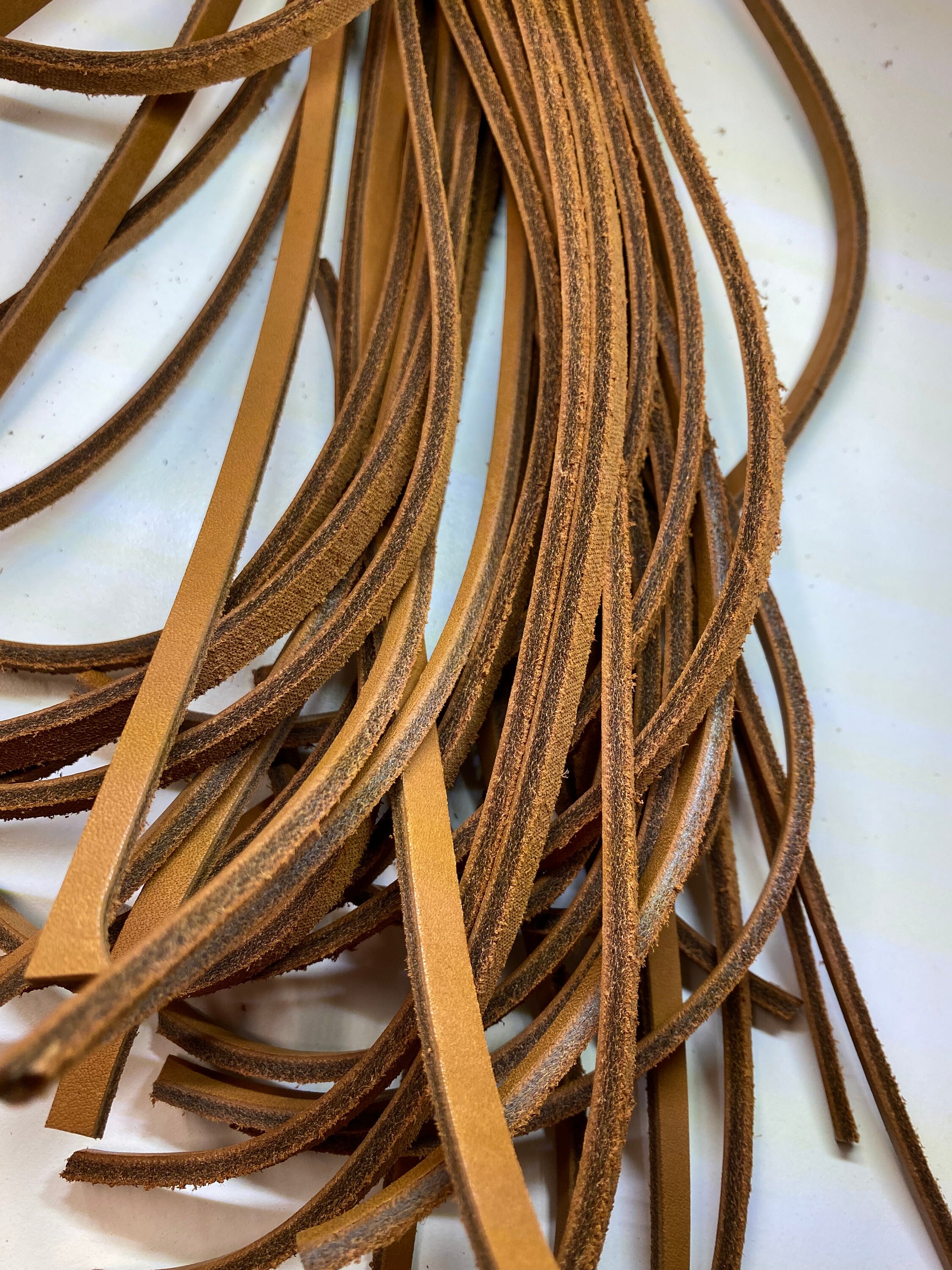 60cm 25" Genuine Leather Straps,real Leather Strips,leather Cord for ...