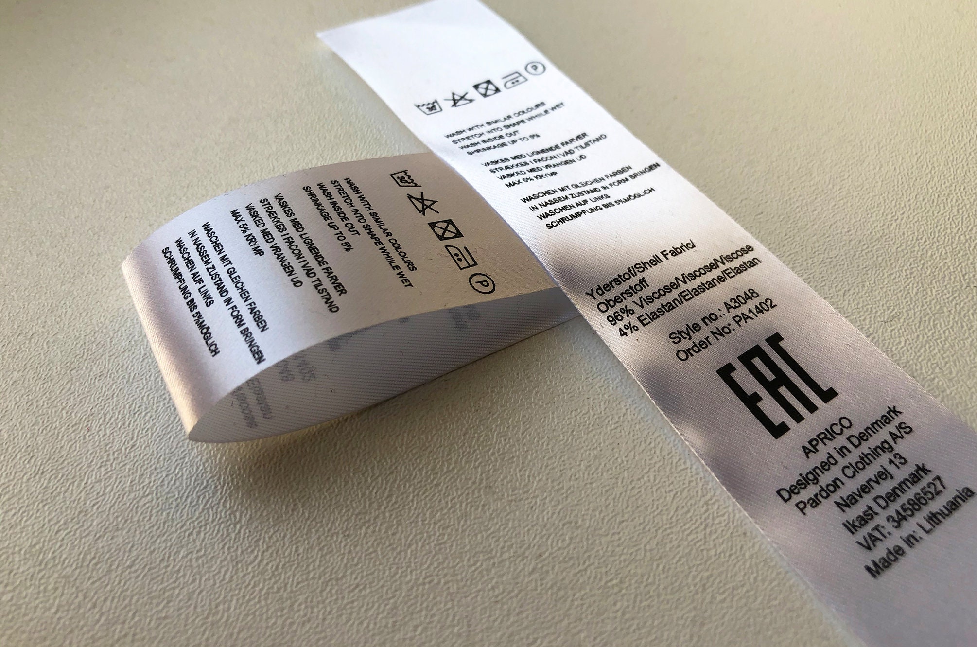 500 Pcs Custom Satin Labels - Clothing Label Satin - Custom Brand ...