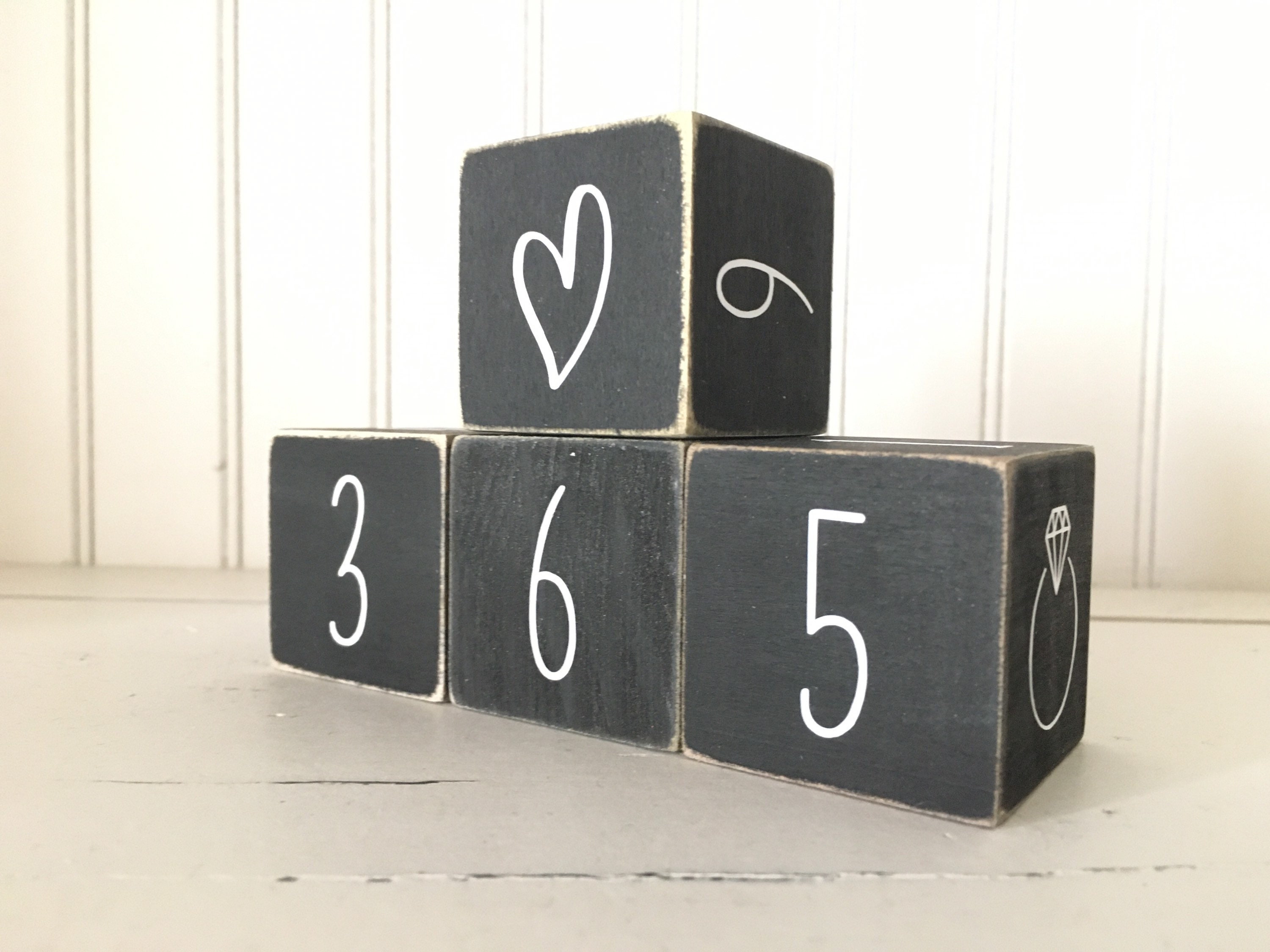 365 Days Wedding Countdown Countdown Blocks for Wedding | Etsy