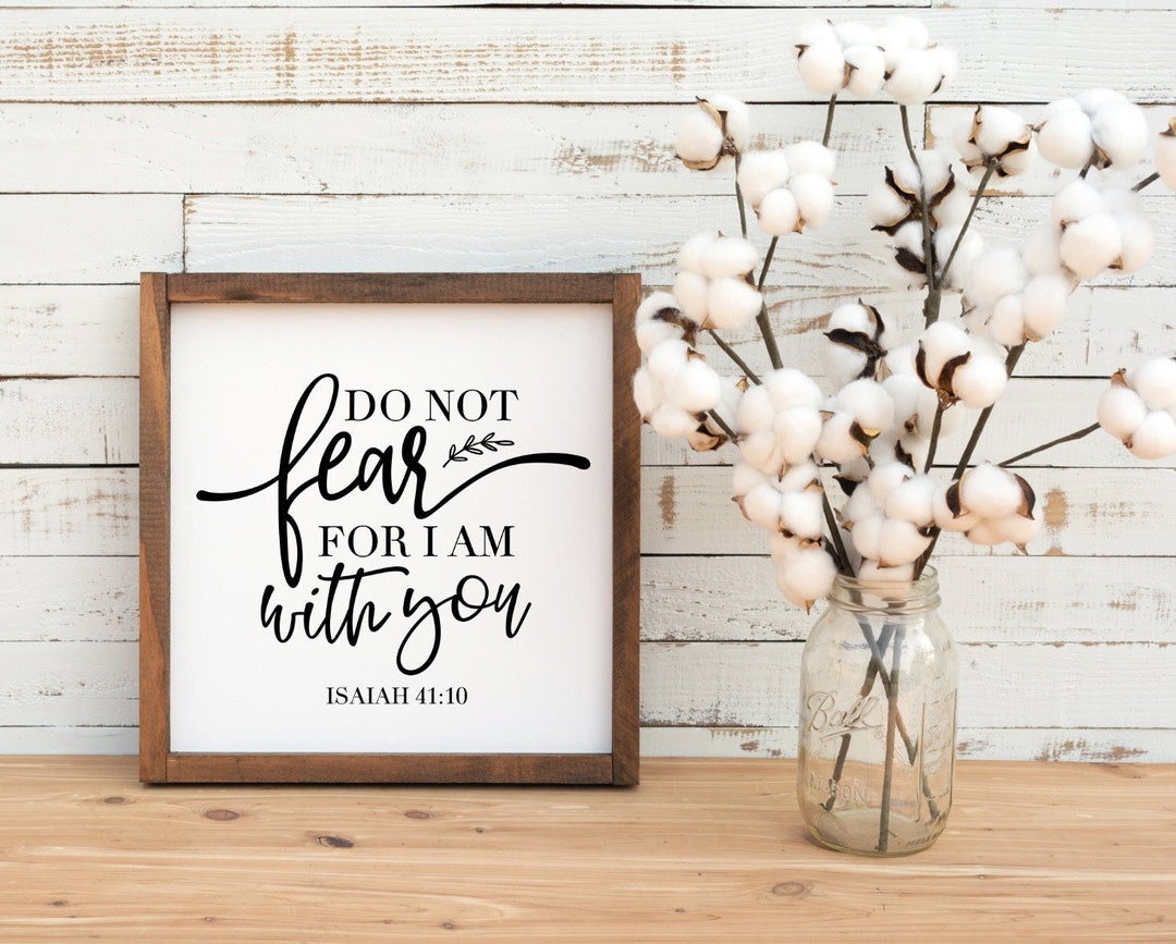 Do Not Fear Wall Sign Decor, Bible Verse Sign, Wall Decor Sign ...
