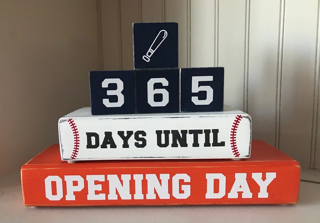 Baseball Opening Day Countdown, Baseball Countdown Blocks, Boy / Girl ...