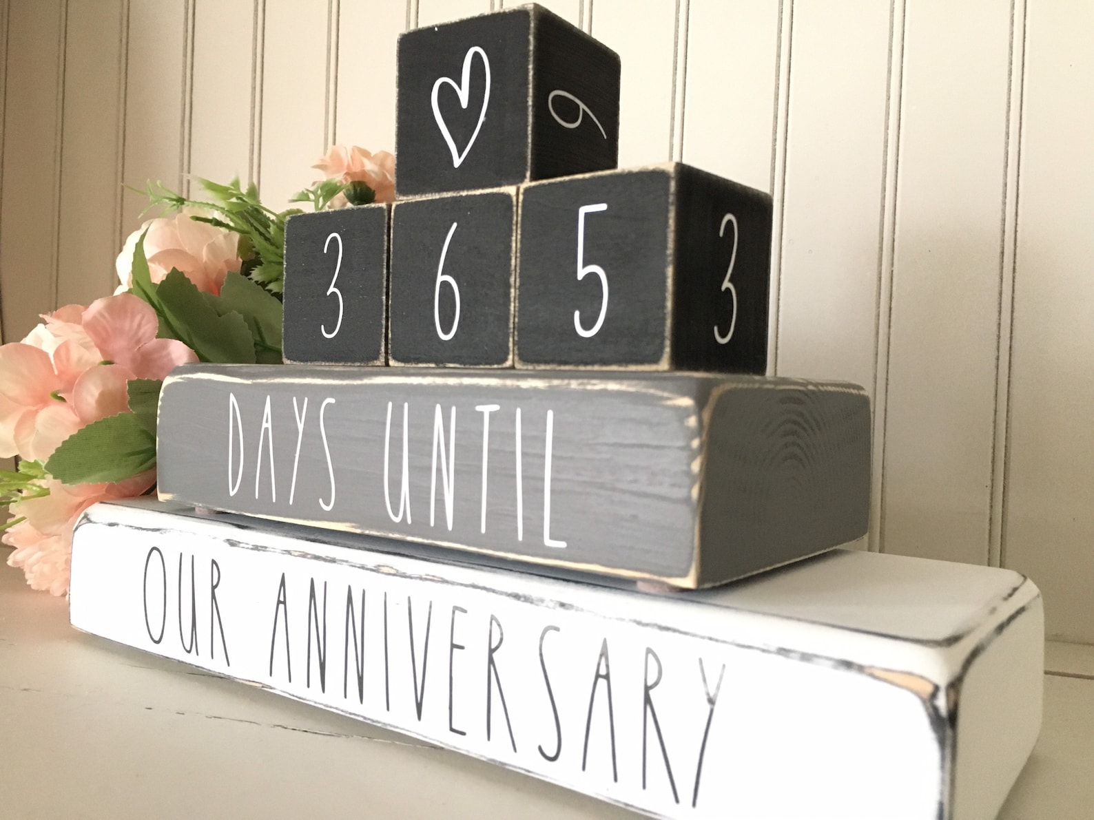 365 Days Anniversary Countdown Countdown Blocks for - Etsy