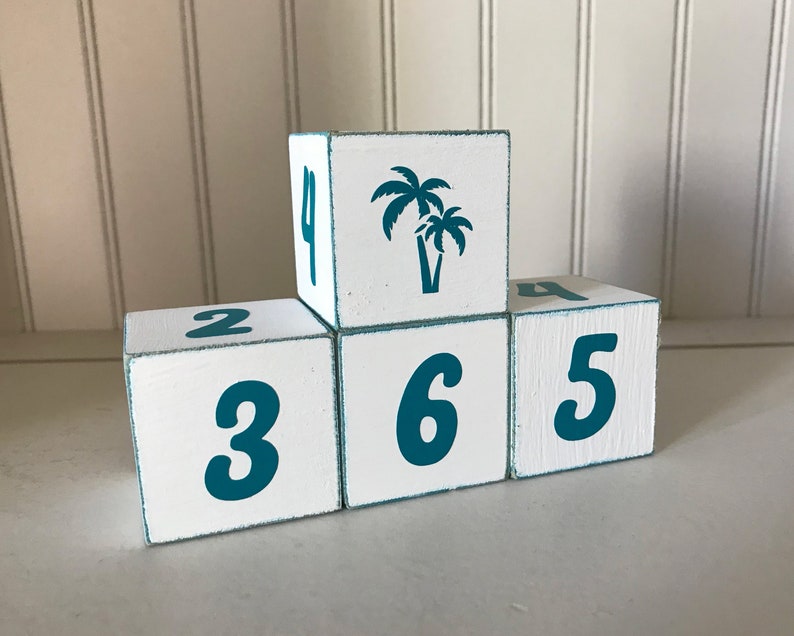 Beach Vacation Countdown Beach Vacation Countdown Blocks - Etsy