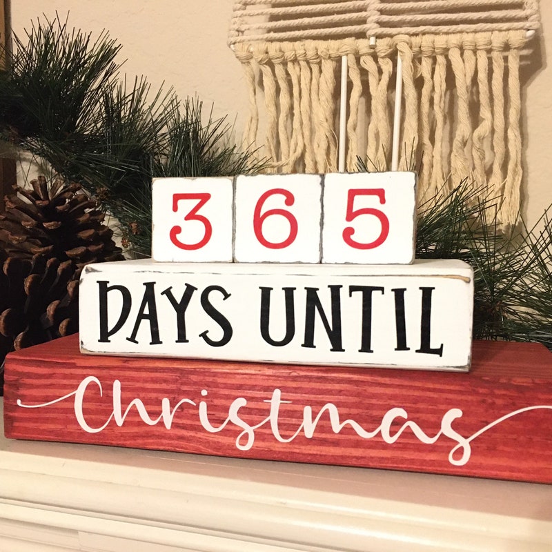 Long Christmas Block Sign - Etsy