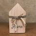 3 Wooden Houses Wood House Sign Small Houses Home Sweet - Etsy
