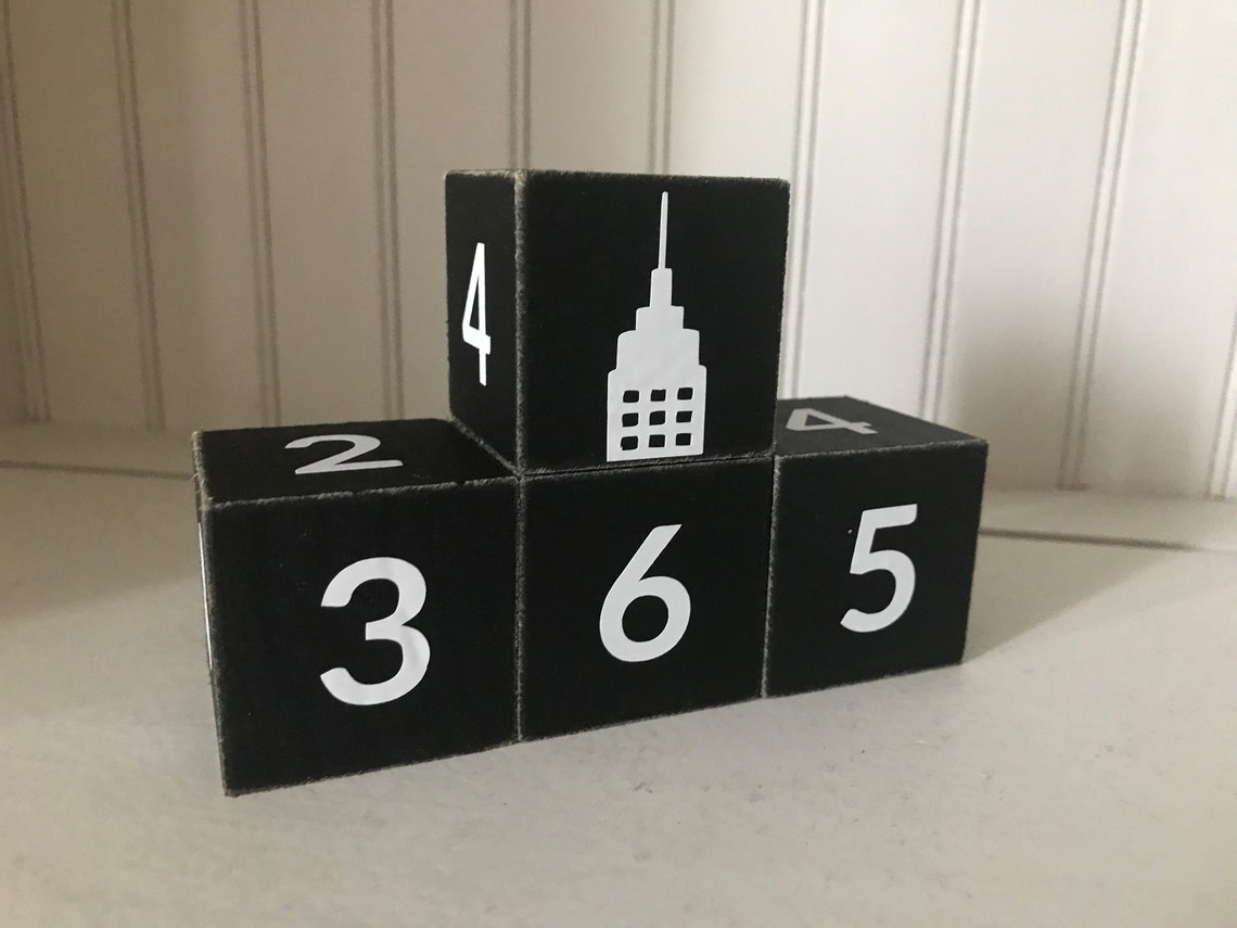 365 Days Until New York, Countdown Blocks for Vacation, Gift for Her ...