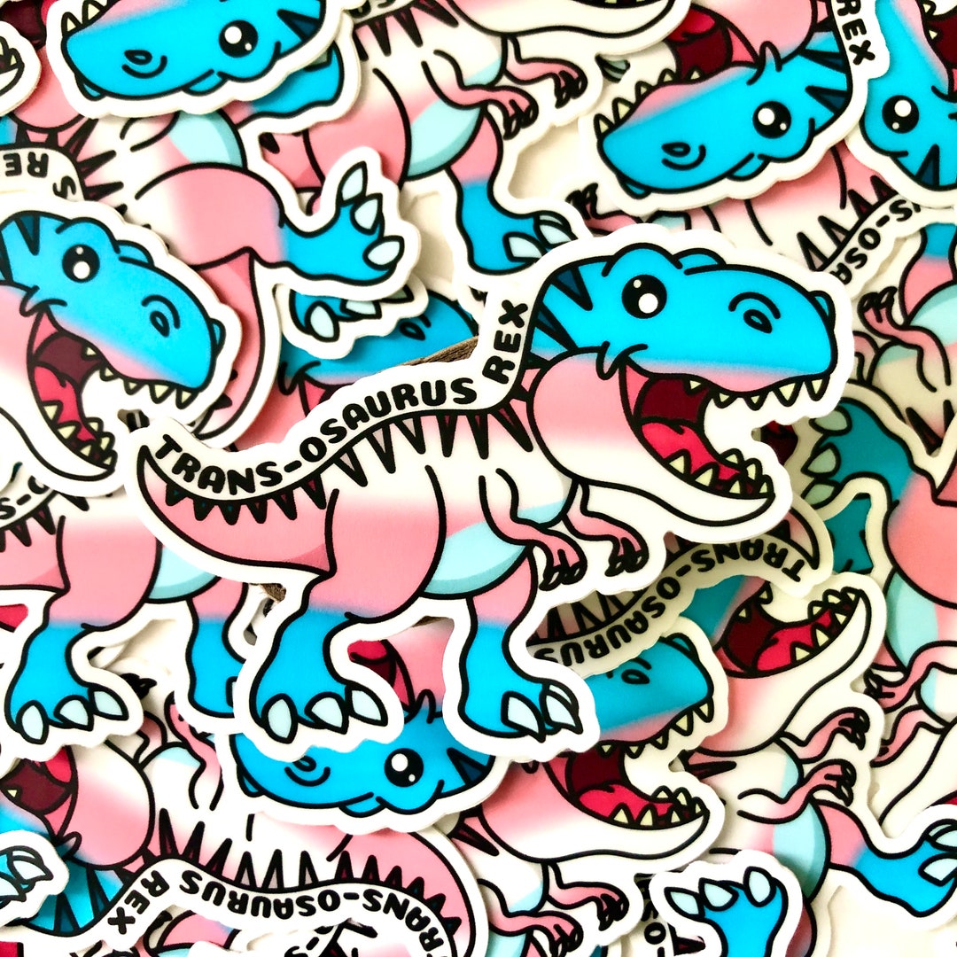 Trans-osaurus Rex Dinosaur Sticker - Etsy