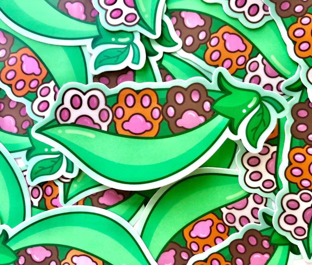 String Toe Beans Vinyl Sticker - Etsy