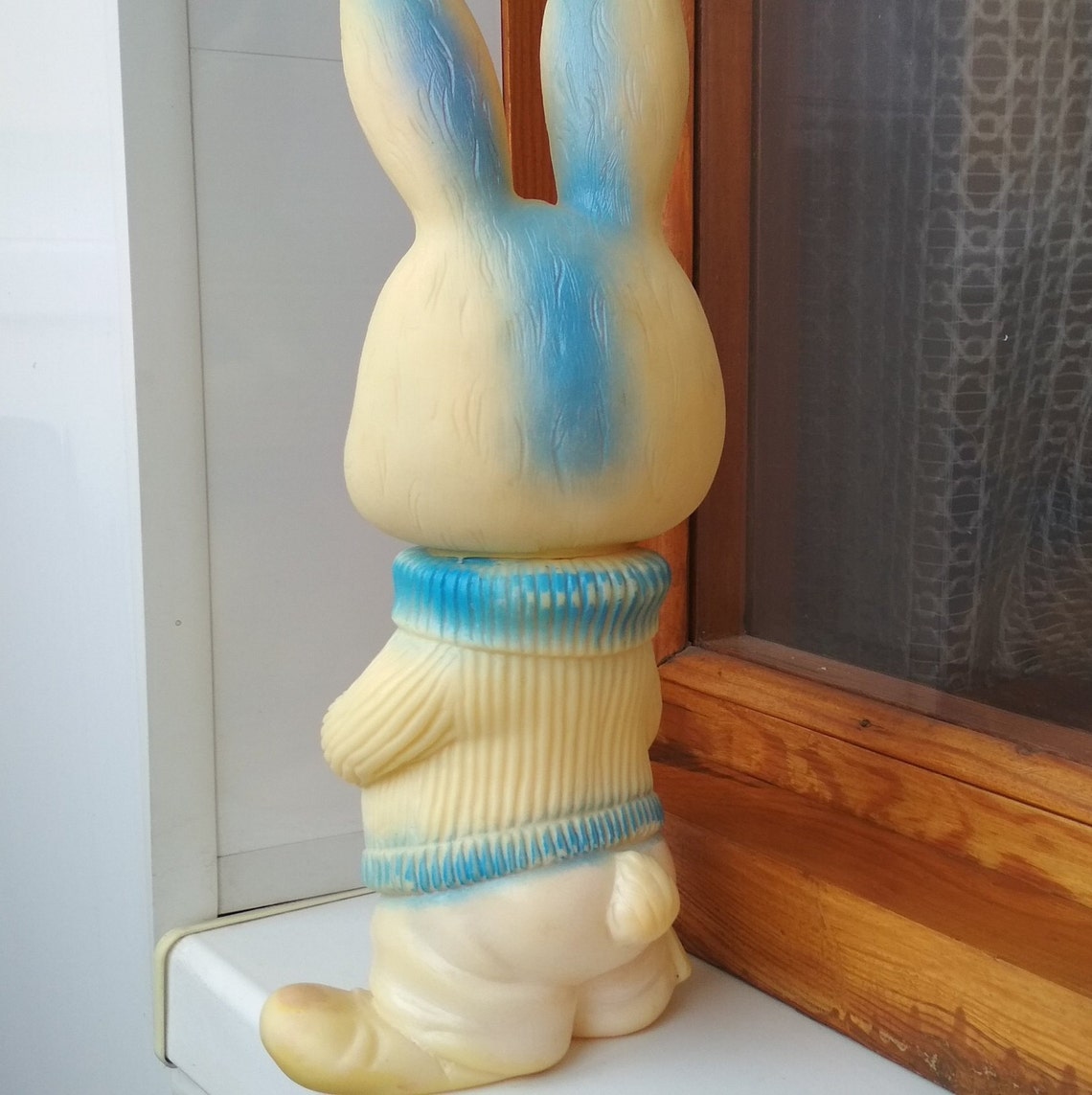 Vintage Rubber Rabbit . Soviet Rubber Hare. Soviet Toys. - Etsy