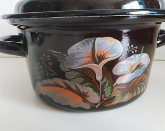 Enamel Pan With Lid | Etsy