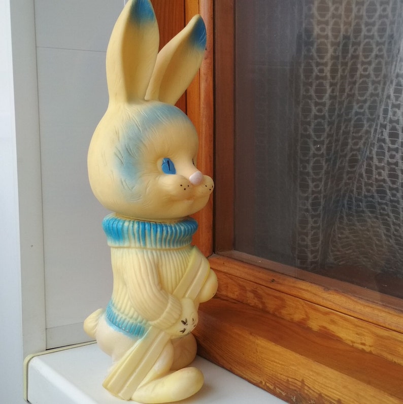 Vintage Rubber Rabbit . Soviet Rubber Hare. Soviet Toys. - Etsy