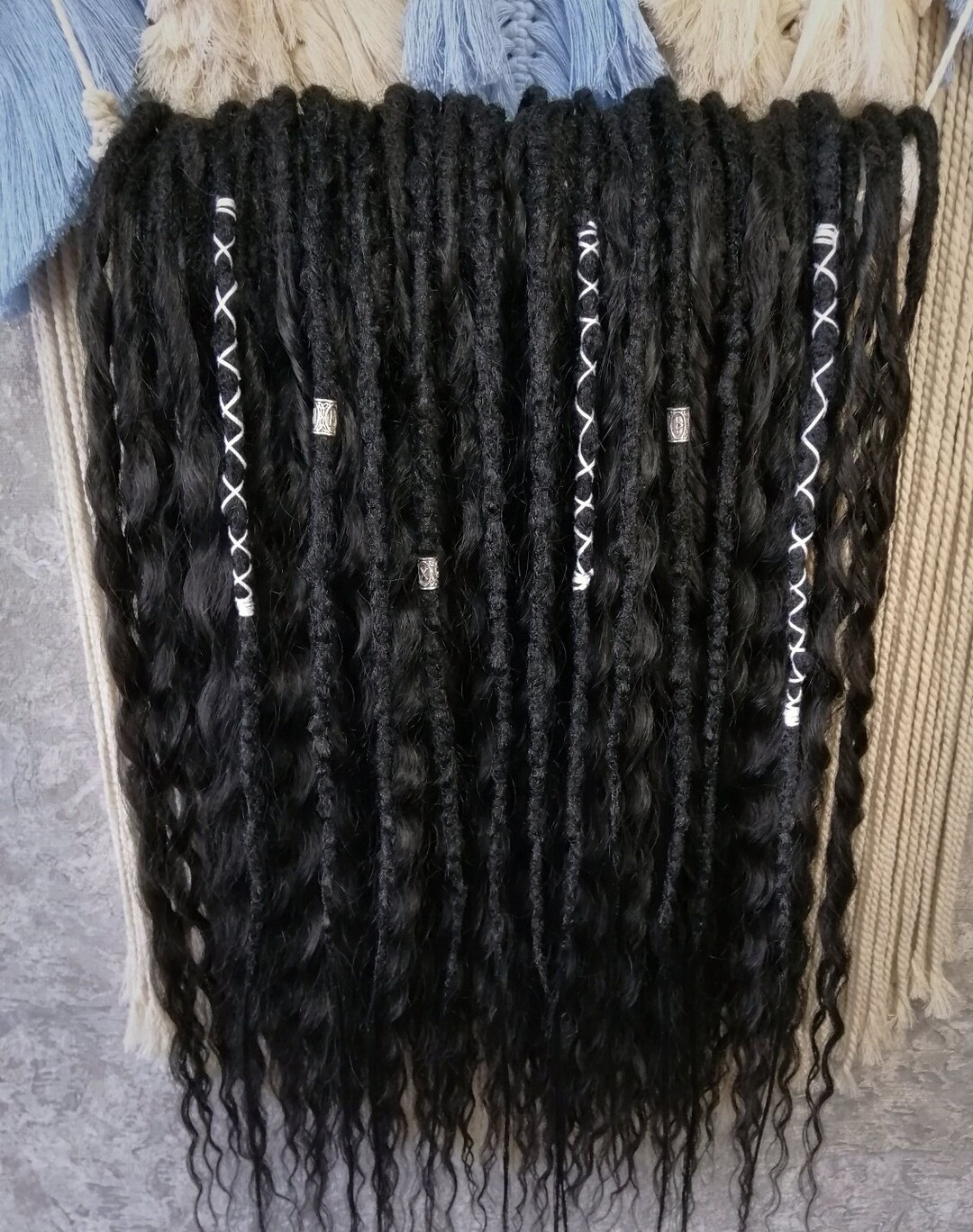 Synthetic Crochet Dreads Extension Сurly Dreadlocks Black - Etsy