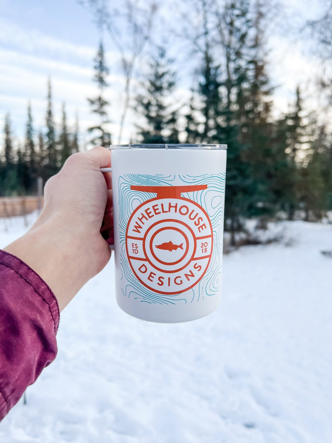 16oz Wheelhouse Designs Miir Camp Cup, Fly Fishing Mug, Alaska Cup ...