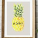 Aloha Downloadable Print Print Hawaiian Print Pineapple - Etsy