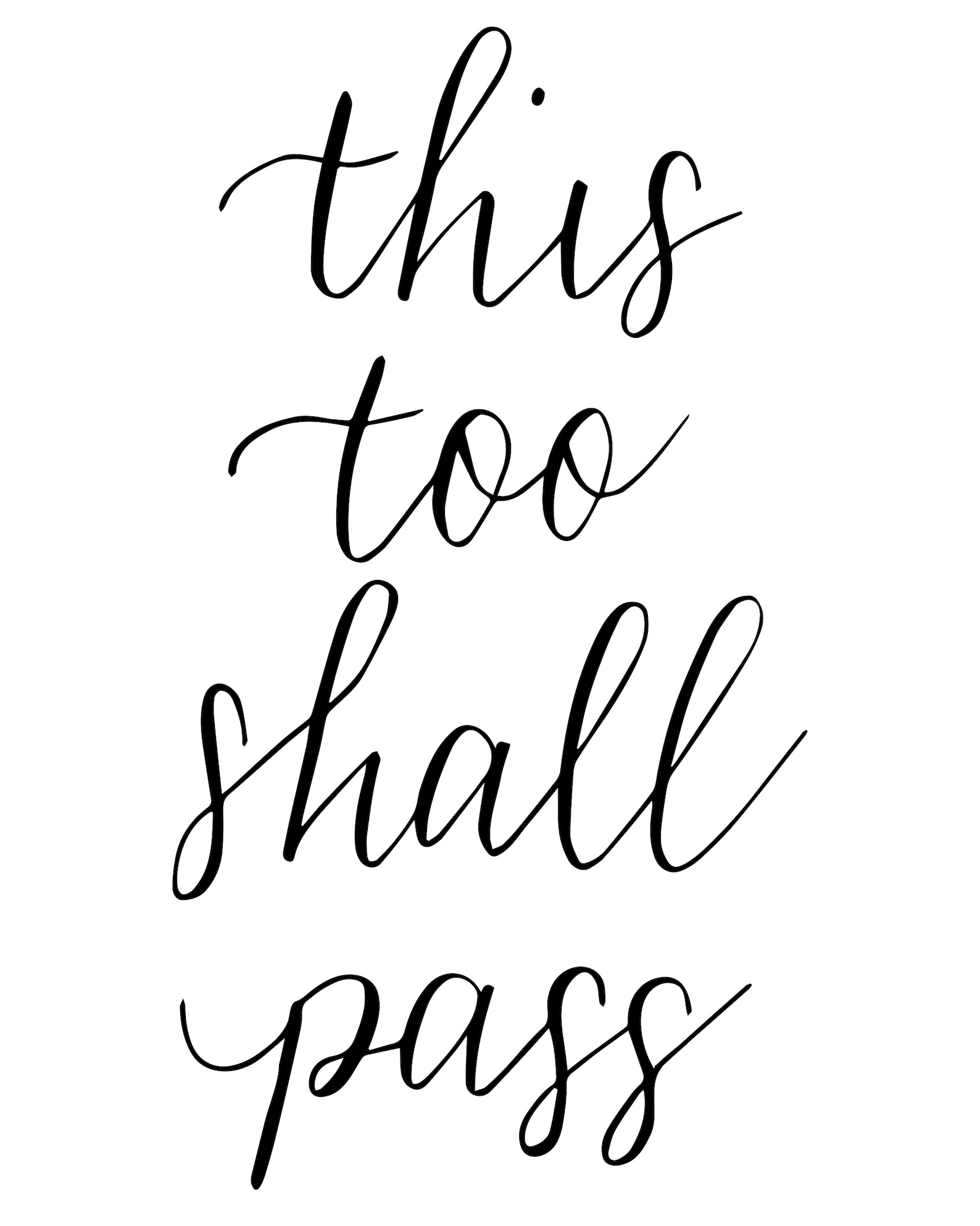 This too shall pass PRINTABLE bible quotes Wall Decor | Etsy