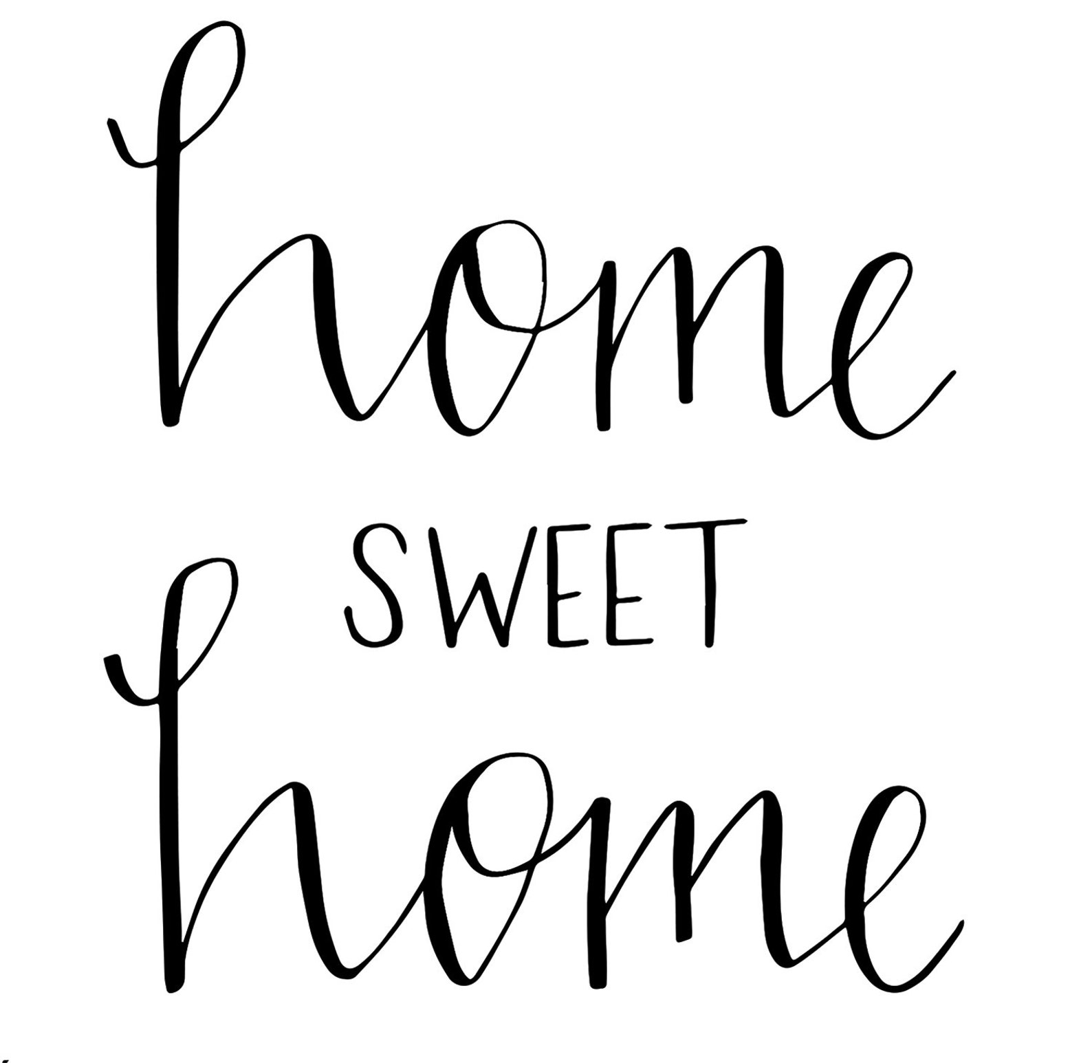 Home Sweet Home, Downloadable Print, PRINTABLE ART, Wall Decor, Grey ...