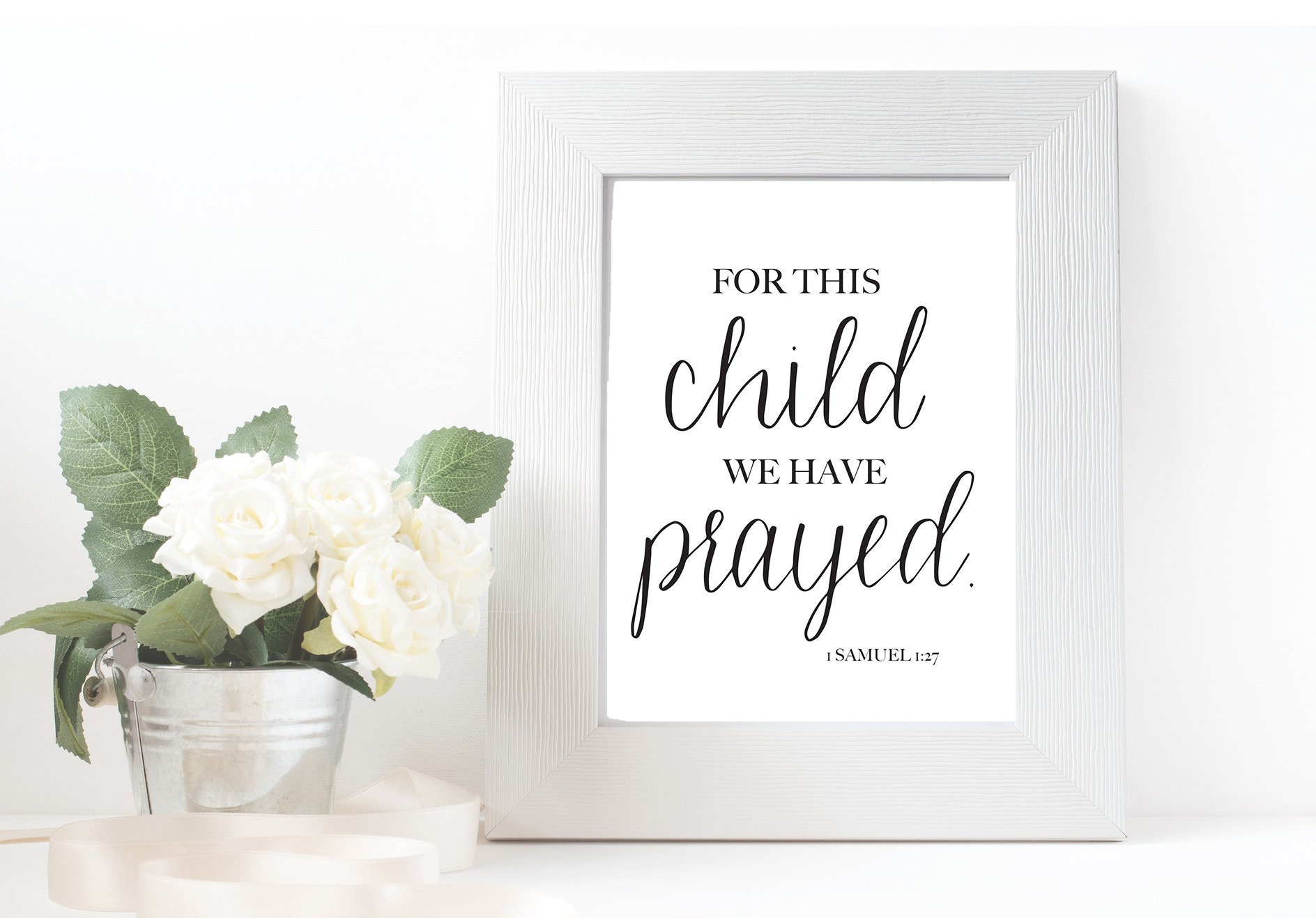 For This Child We Have Prayed Downloadable Print Nursery - Etsy