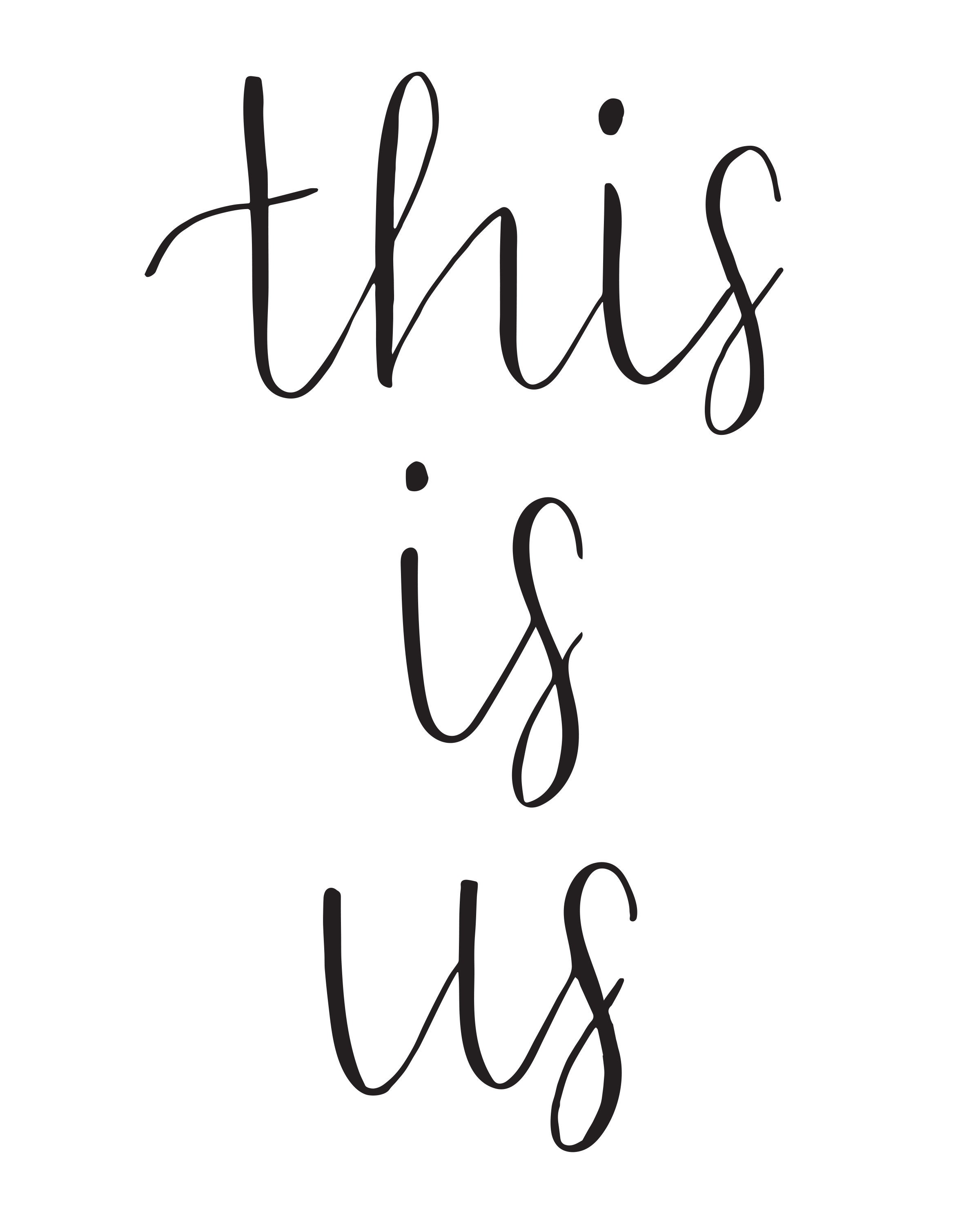 This is Us, Downloadable Print, PRINTABLE ART, Wall Decor, Handmade ...
