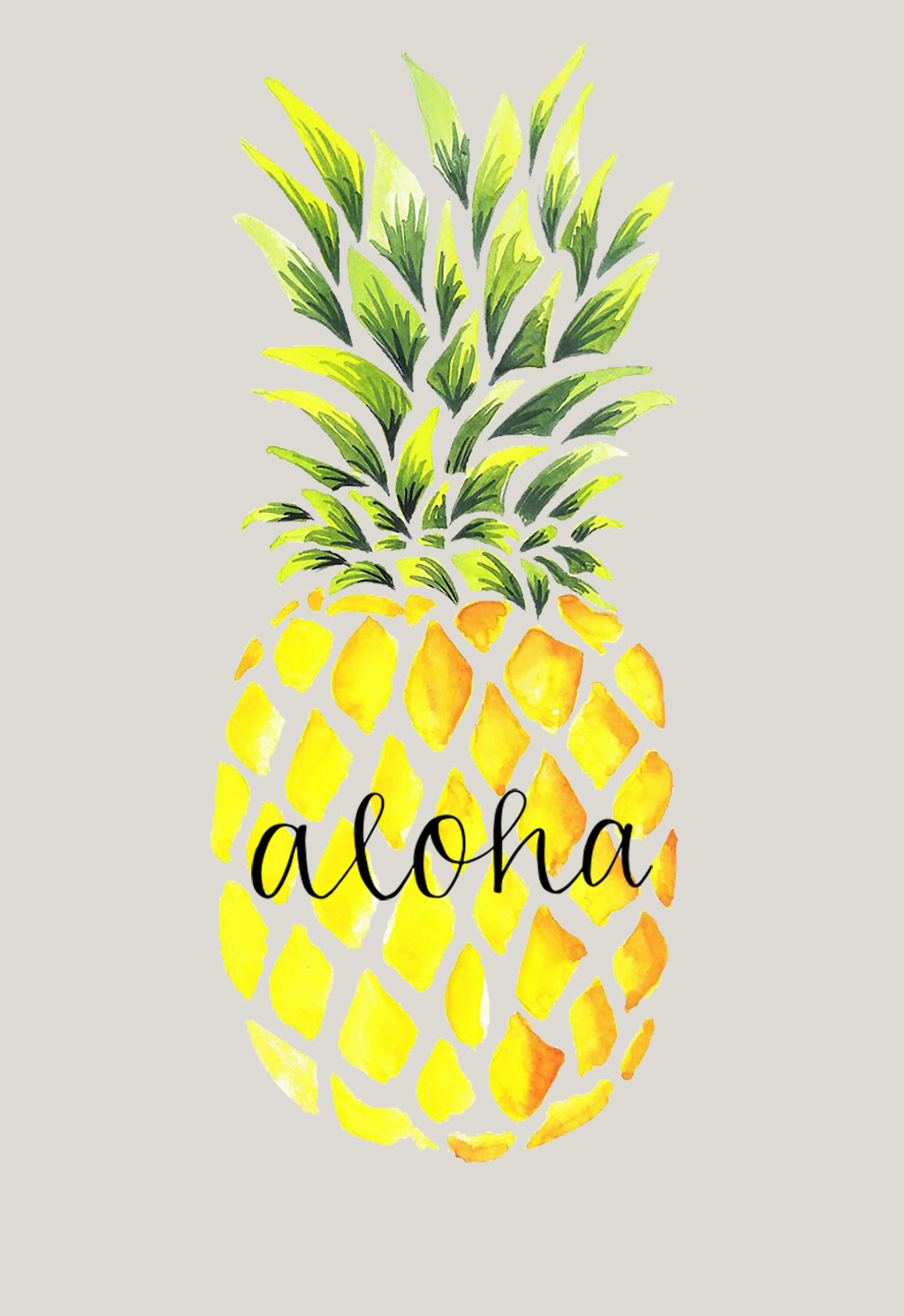 Aloha Downloadable Print Print Hawaiian Print Pineapple - Etsy