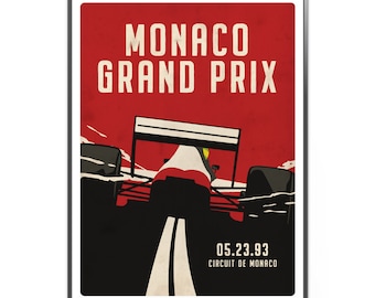 Monaco Vintage F1 Grand Prix 1963 Poster Vintage Formula 1 - Etsy