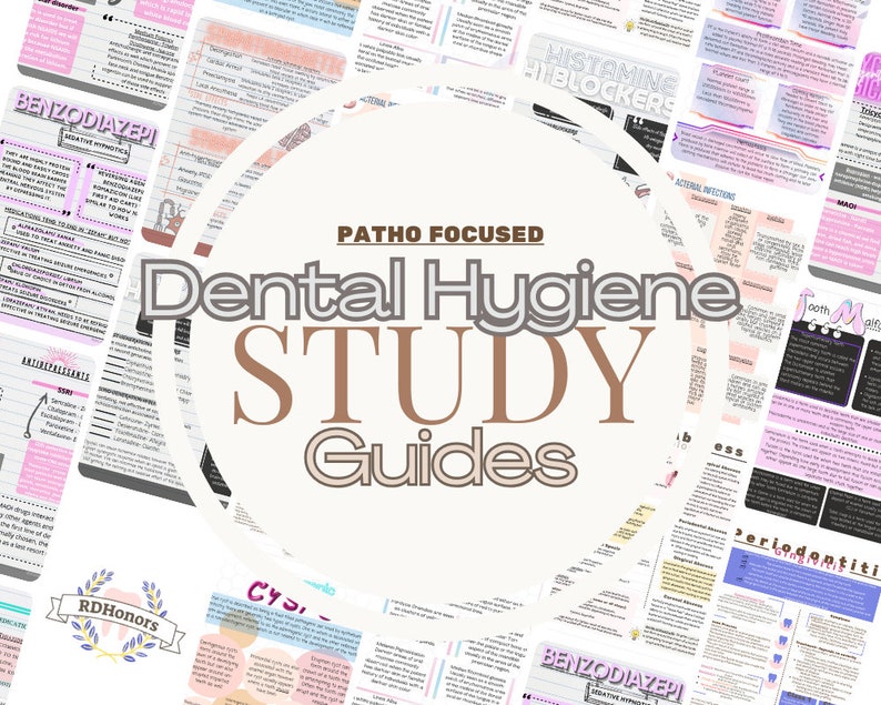 Customizable Dental Hygiene School PDF Study Bundle | 10 Page Pathology Study Guide | Dental ...