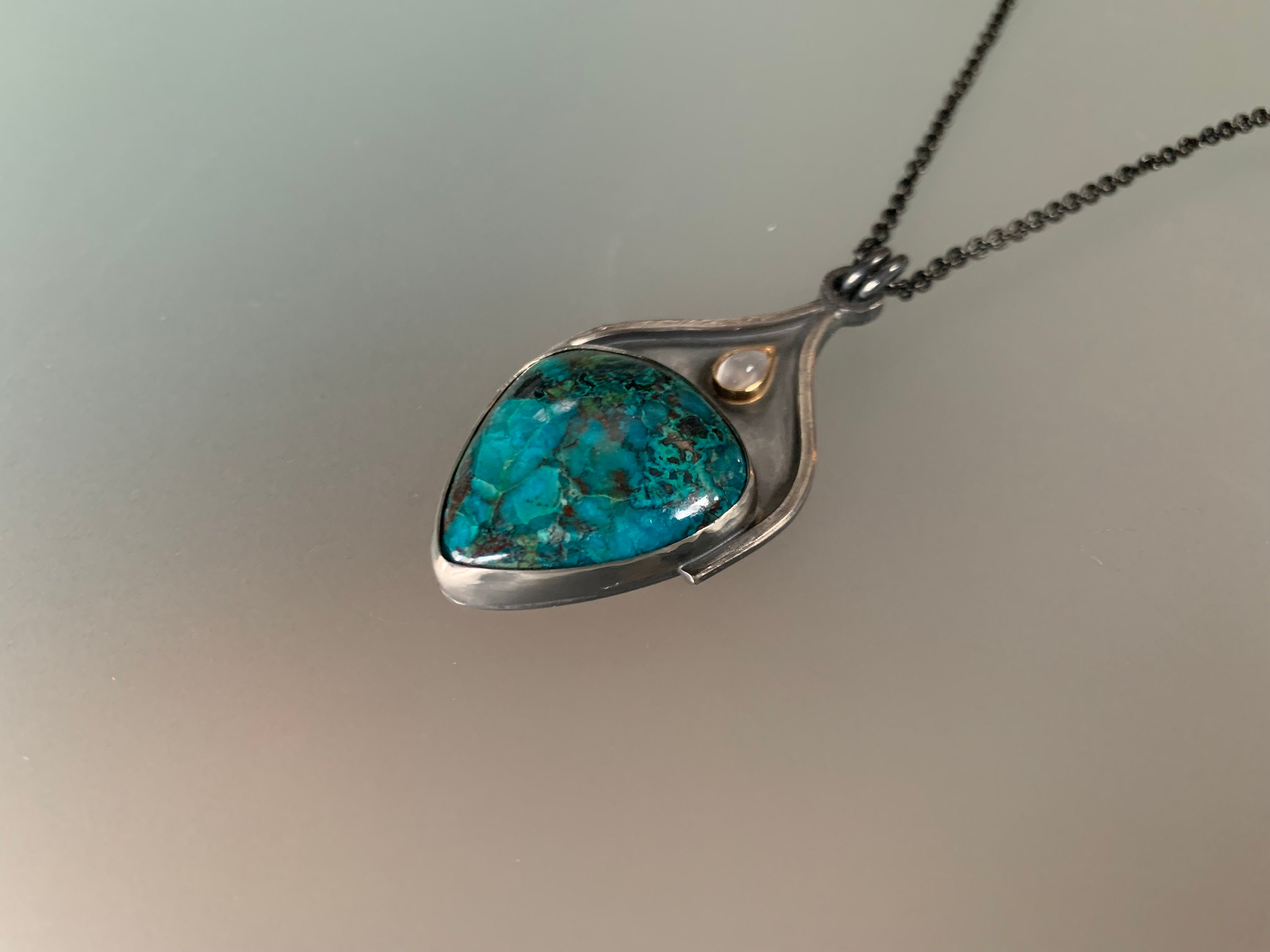 Azurite Necklace - Etsy