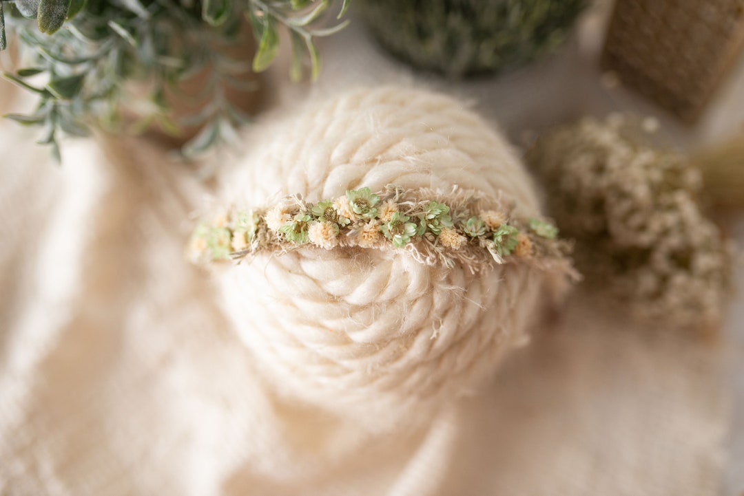 Sage & Ivory Halo - Etsy