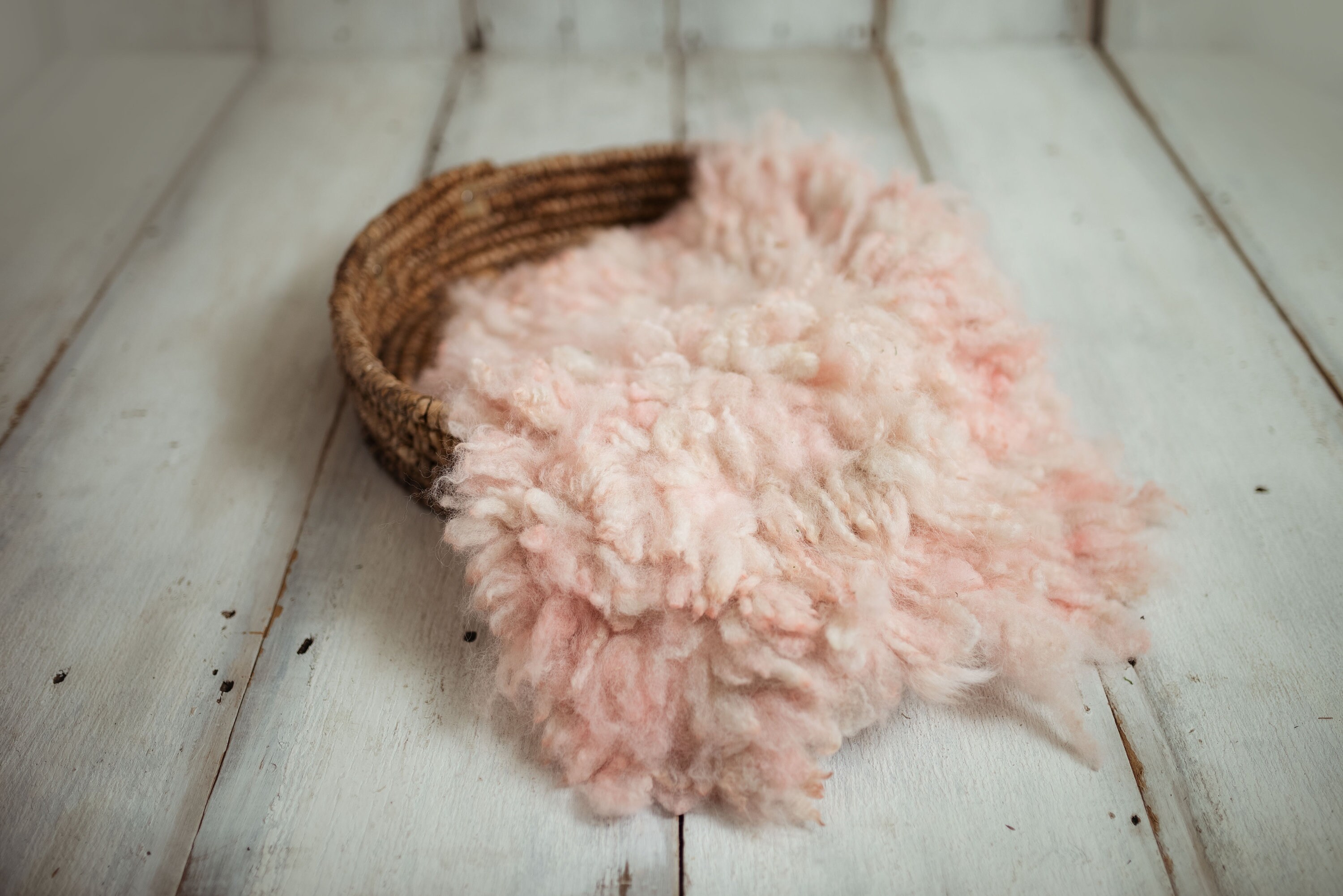 Peachy Pink Wool Layer