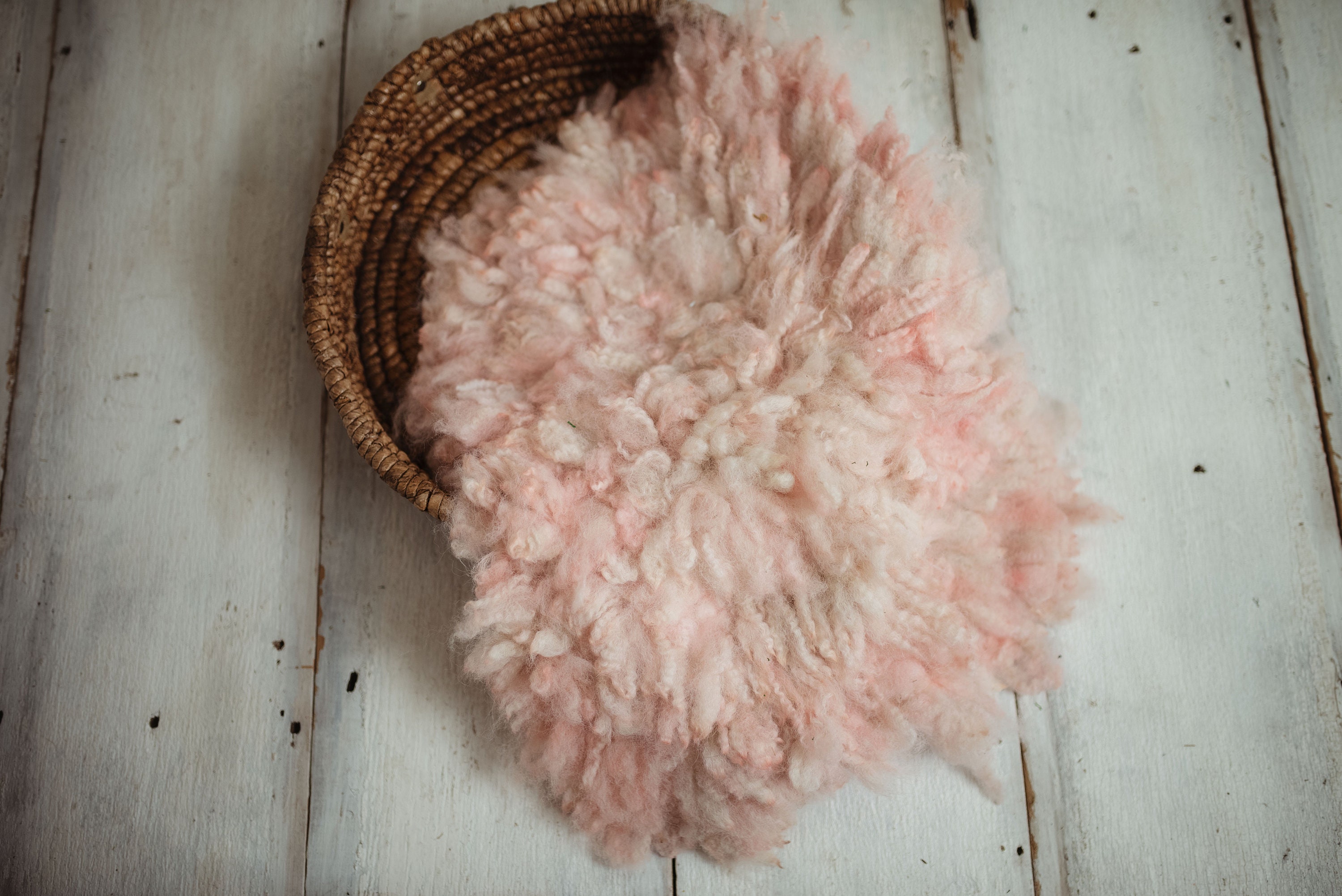Peachy Pink Wool Layer