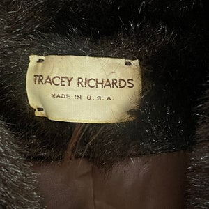 Vintage Tracey Richards Faux Fur Coat - Etsy