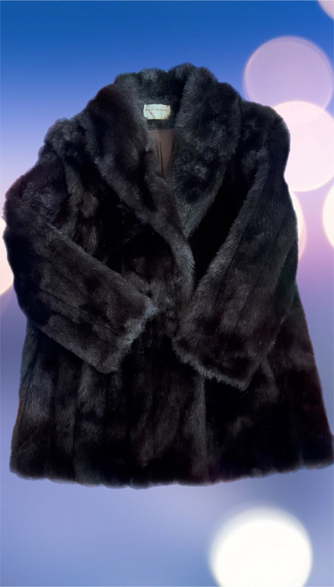 Vintage Tracey Richards Faux Fur Coat - Etsy