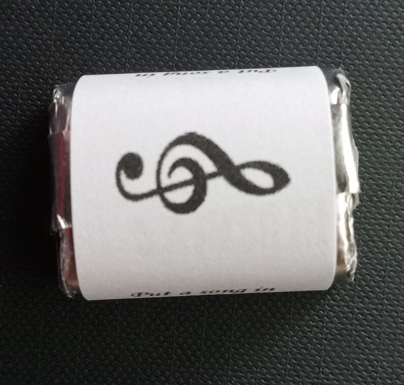 Musical Note Candy Bar Wrapper, Mini Candy Bar Wrapper, Best Candy ...