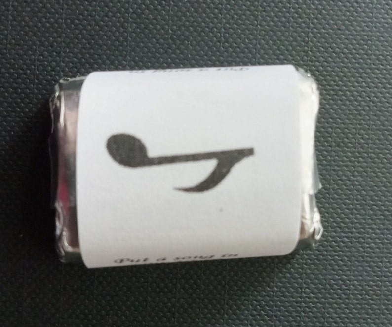 Musical Note Candy Bar Wrapper, Mini Candy Bar Wrapper, Best Candy ...