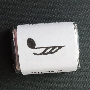 Musical Note Candy Bar Wrappers: Music Party Favors - Etsy