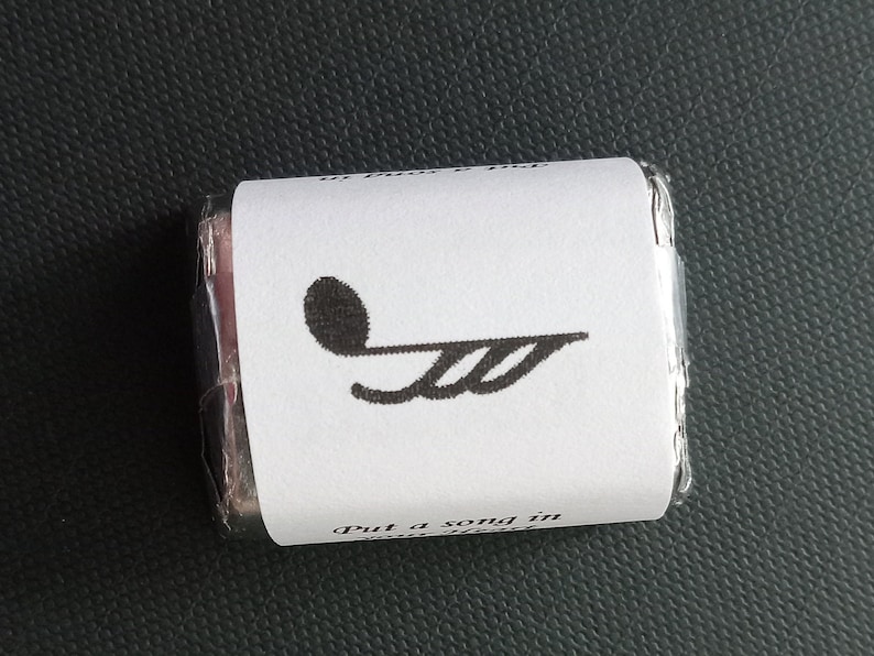Musical Note Candy Bar Wrappers: Music Party Favors - Etsy
