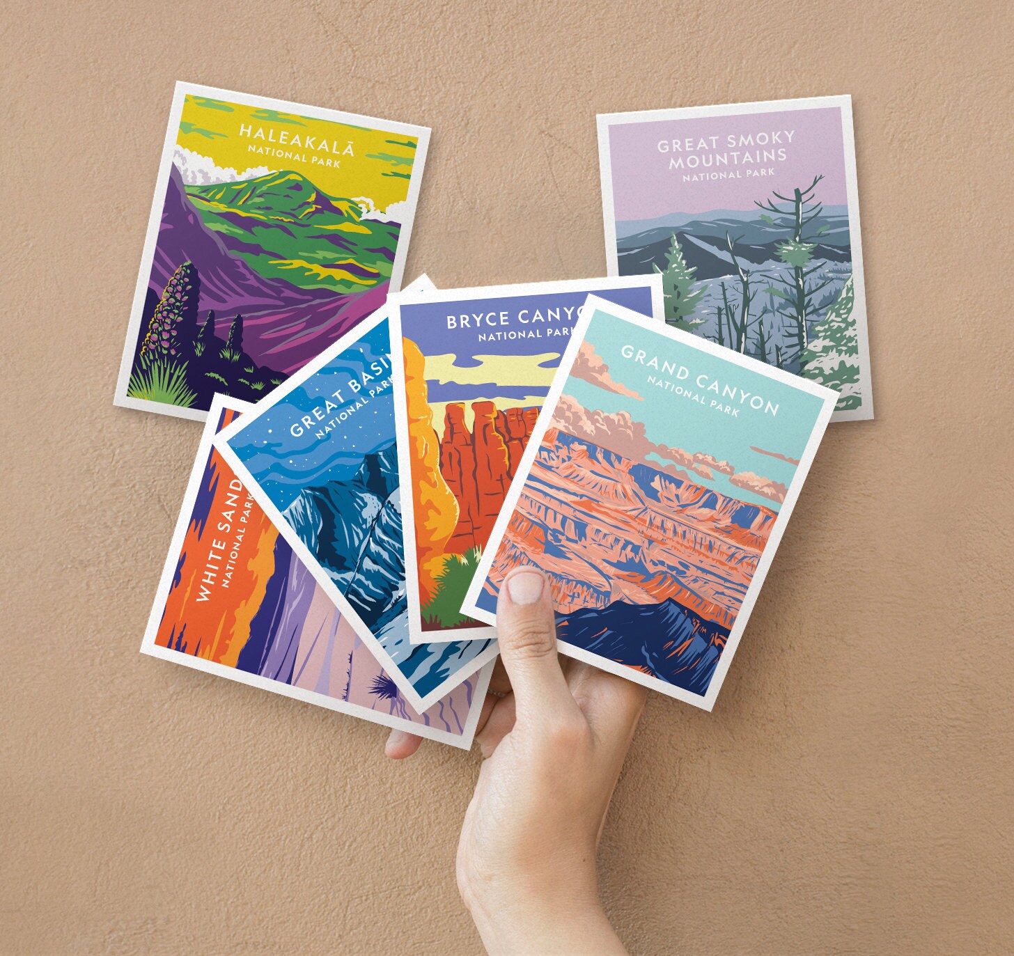 National Park Greeting Cards | Set 2 | Vintage USA Parks | Gift for ...