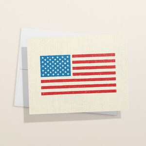 American Flag Note Cards | Patriotic Greeting Cards With Envelopes ...