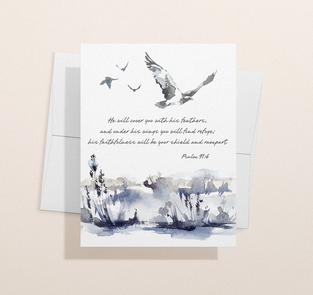 Gray Christian Scripture Greeting Cards Bible Verse Cards - Etsy