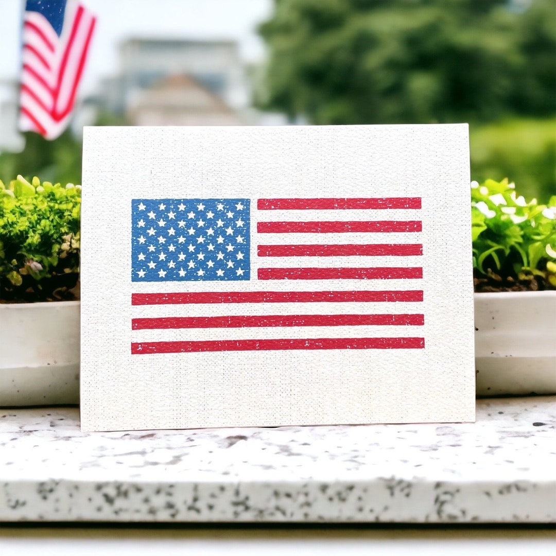 American Flag Note Cards Patriotic Greeting Cards With - Etsy