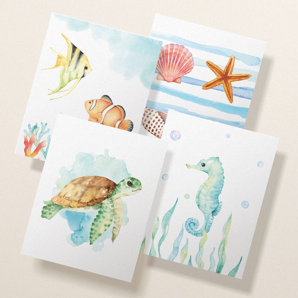 Ocean Theme Greeting Cards - Etsy