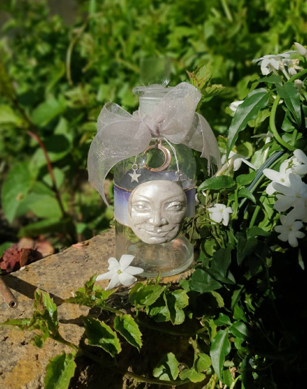 Mystical Magical Moon / Rain or Crystal Infused Water Glass - Etsy